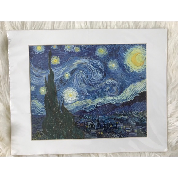 mcgaw | Wall Decor | Van Gogh The Starry Night Print Nwt | Poshmark